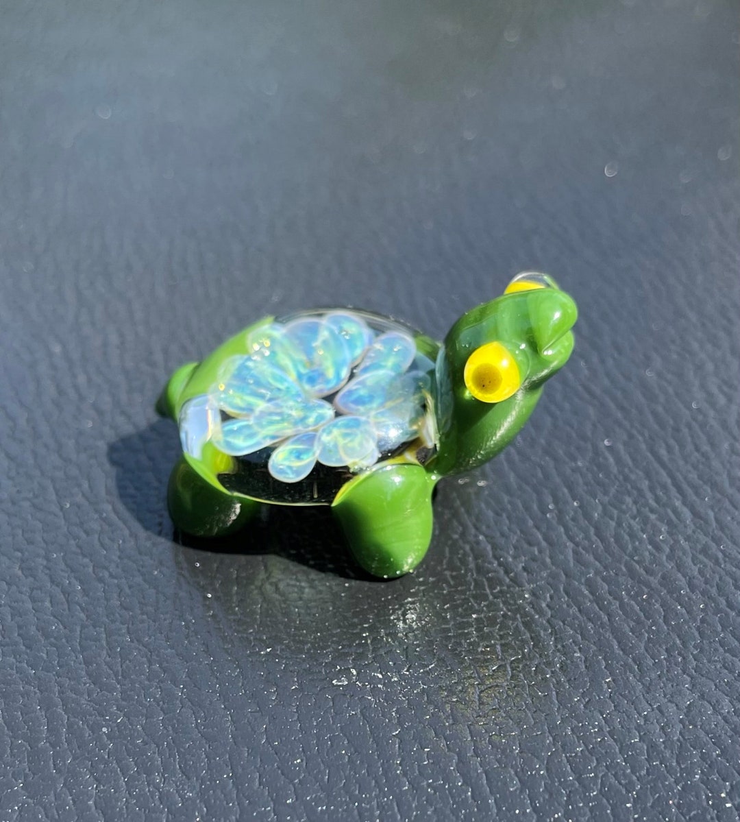Glass Turtle Sculpture Exquisite Artisan Wildlife Décor, Collectible ...