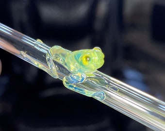 Frog Glass Drinking Straw - Etsy
