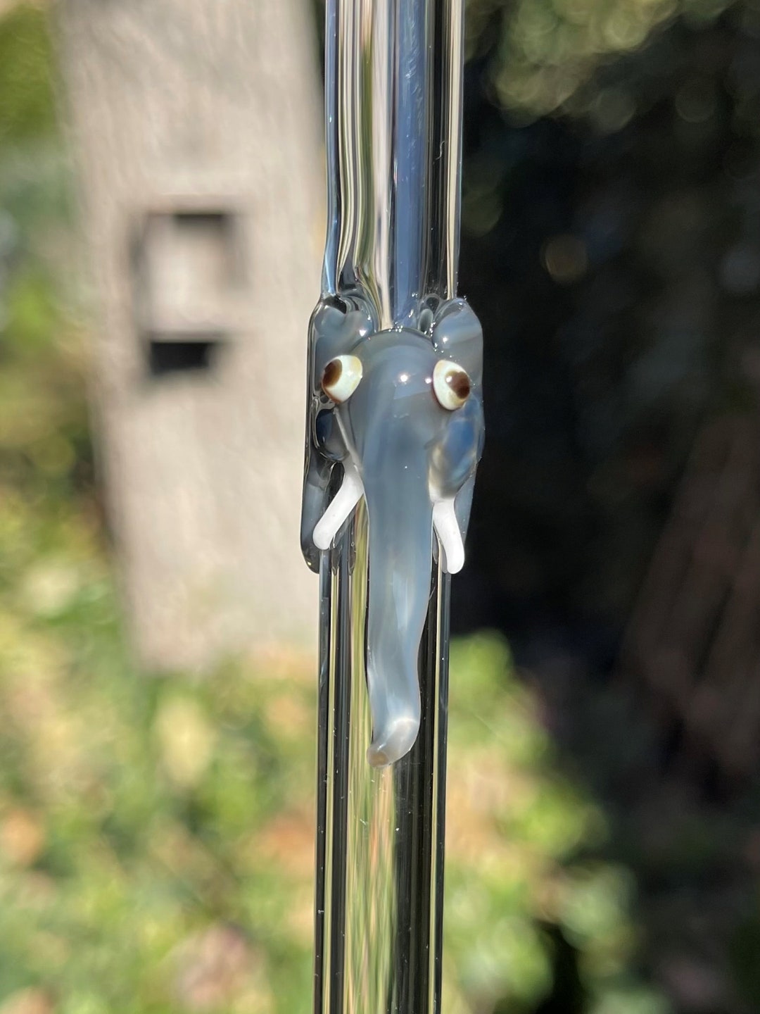 Handmade Glass Elephant Straw Custom Length, Borosilicate Eco-friendly ...