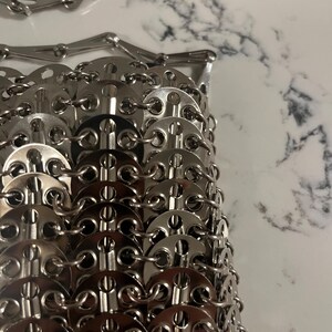 Chain Link Metal Disc | Metallic Chainmail Purse | Chain Mesh | Nano ...