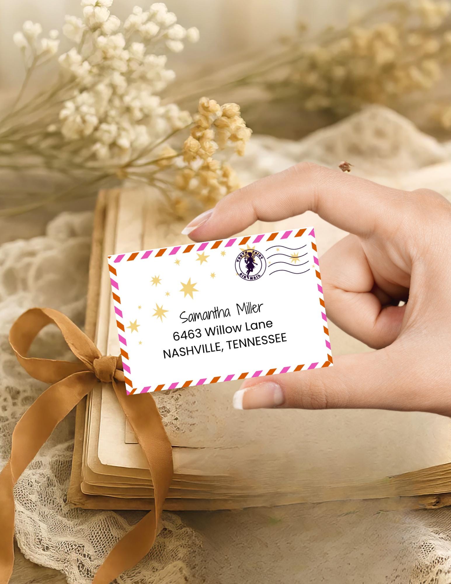 Printable Tooth Fairy Letter & Envelope: Whimsical Kids Keepsake (PDF ...