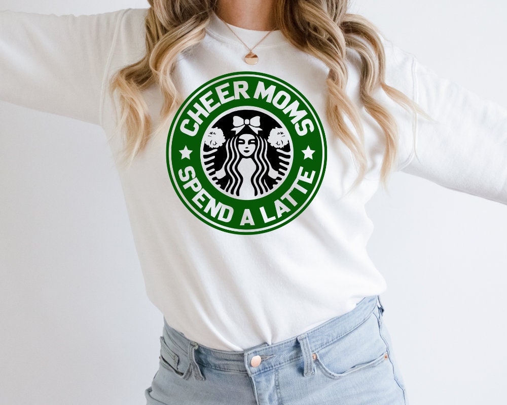 Cheer Mom Sweater Cheer Mom Jacket Cheer Moms Spend a Latte - Etsy