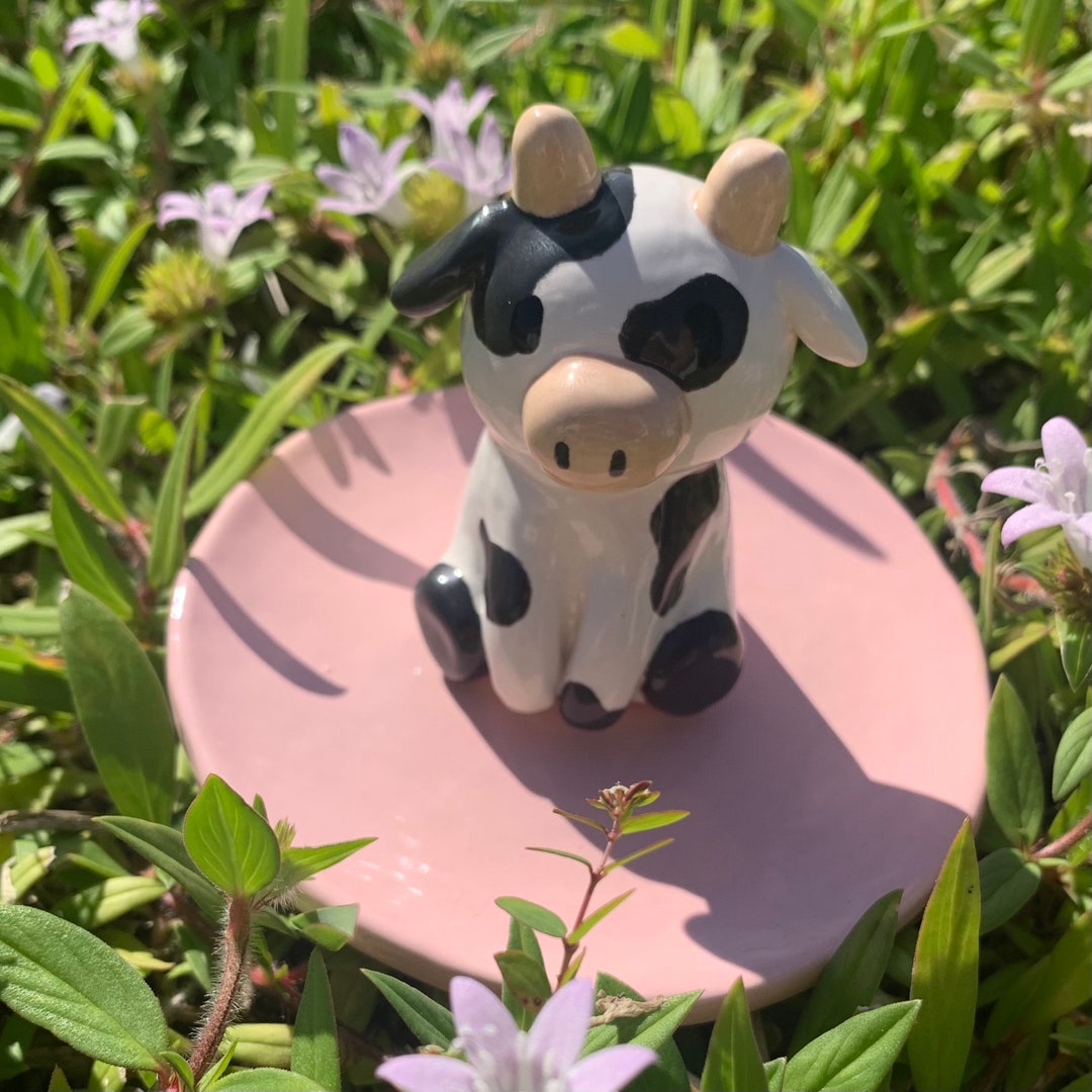 Cow Ceramic Figurine - Etsy