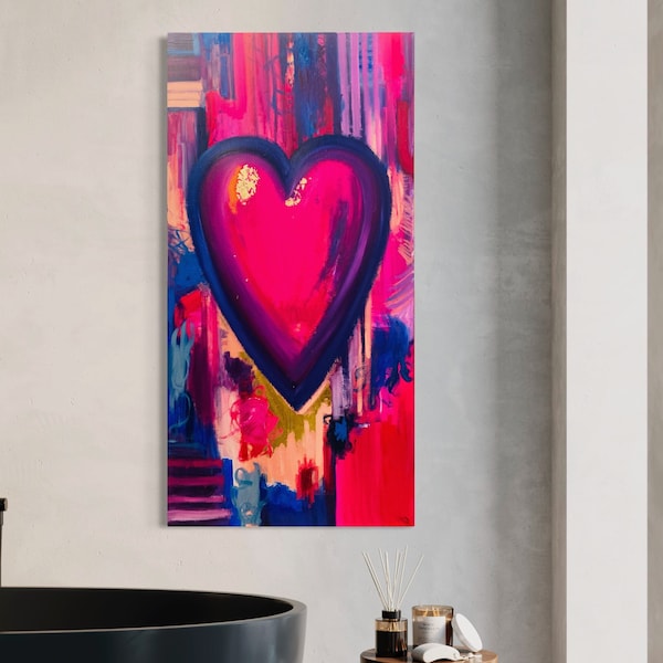 Rainbow Plexiglass Wall Art Blob Artwork 24x24 Inch Colorful Art on ...