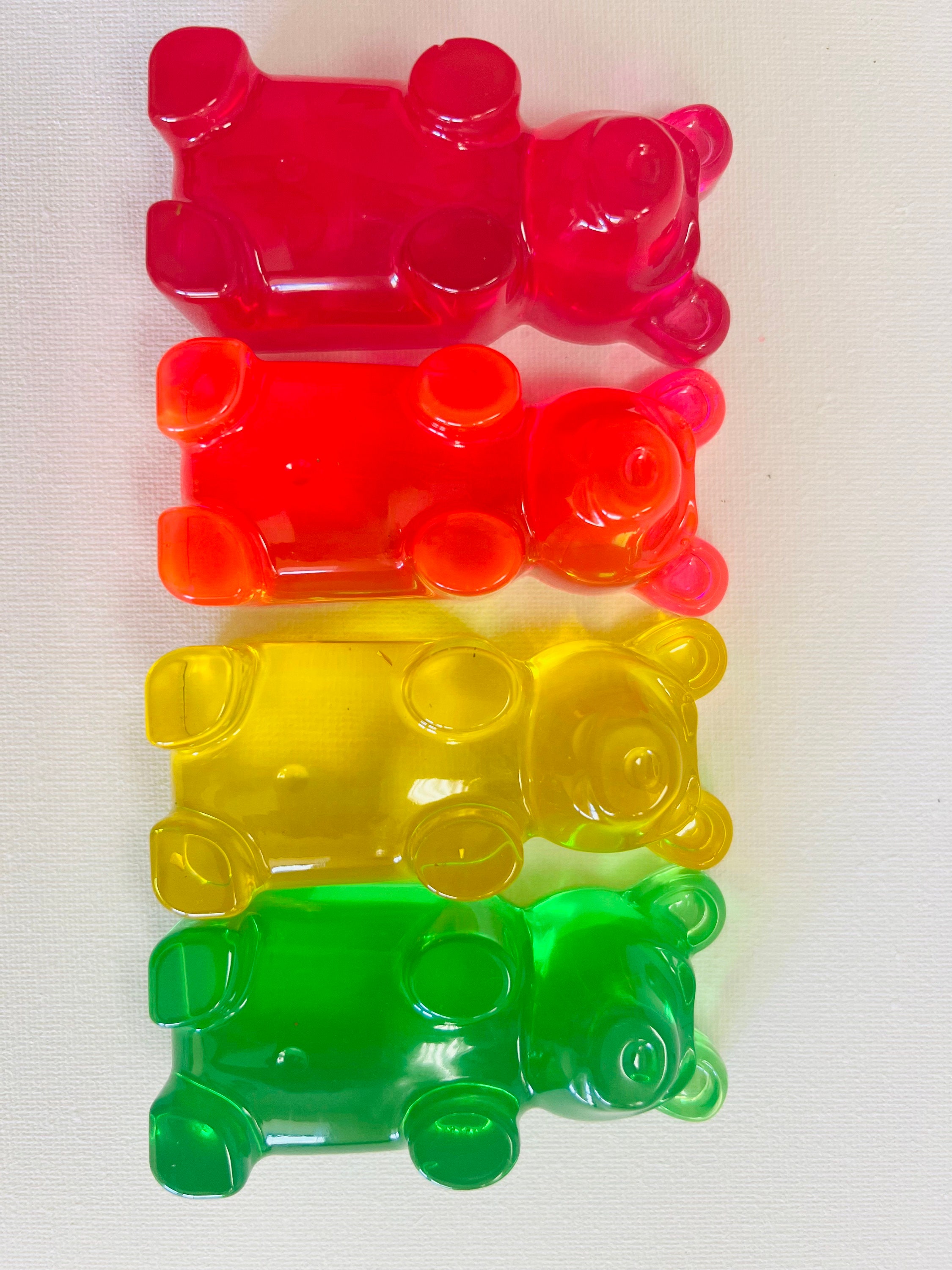 Resin Gummy Bear Rainbow Resin Gummy Bears Resin Gummy Bear Set Epoxy ...