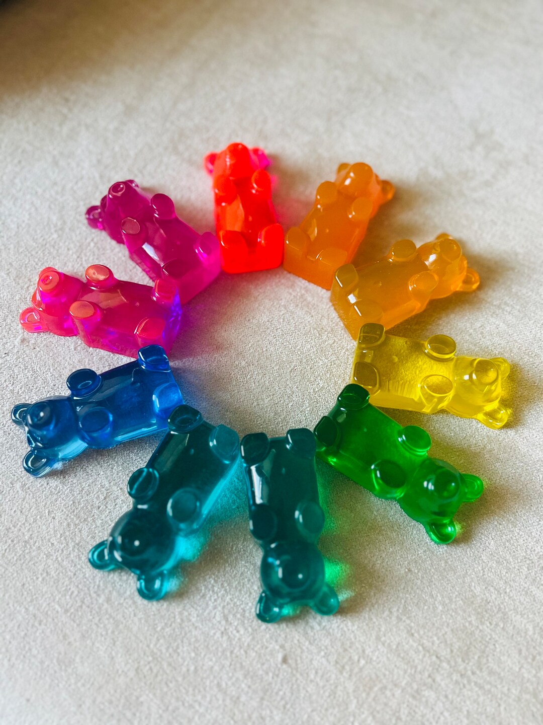 Small Gummy Bear Gummy Bear Rainbow Set 90s Gummy Bear Decor Gummy Bear ...