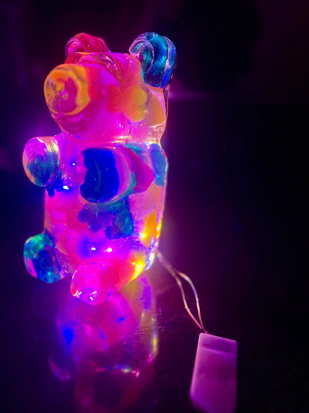 Gummy Bear Light up Resin Gummy Bear Night Light Gummy Bear Lamp Gummy ...