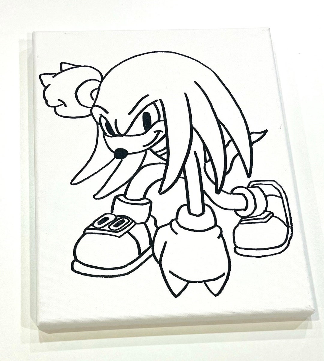 Knuckles Canvas to Color Paint Your Own Knuckles Kids Ready to Paint ...