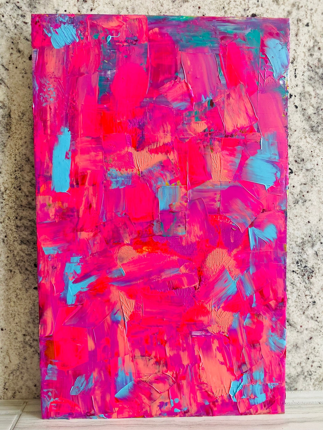 Resin Art Pink Resin Art Magneta Resin Art Resin Wall Hangings Pink ...