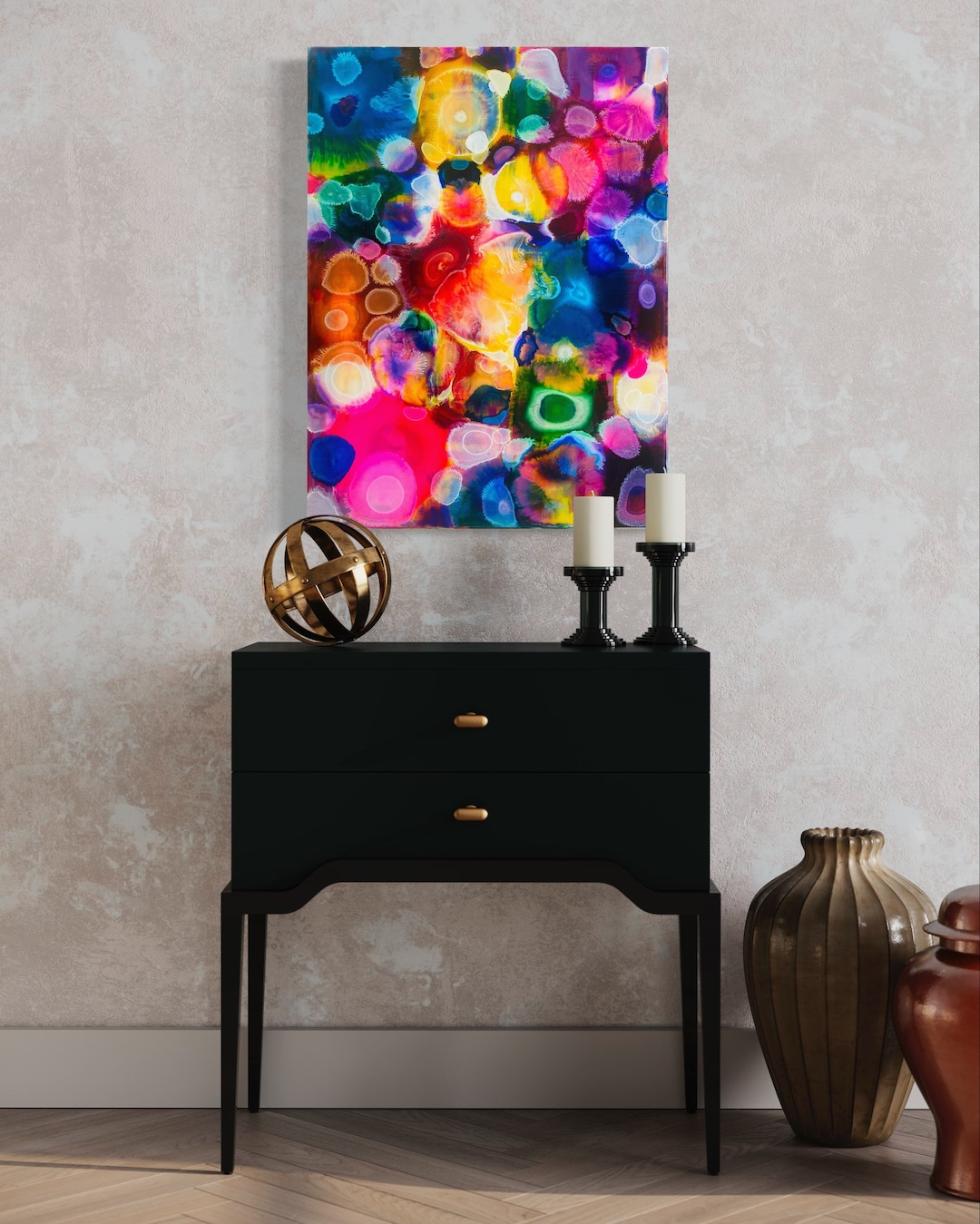 Resin Wall Art Resin Painting Resin Wall Decor Colorful Resin Art ...