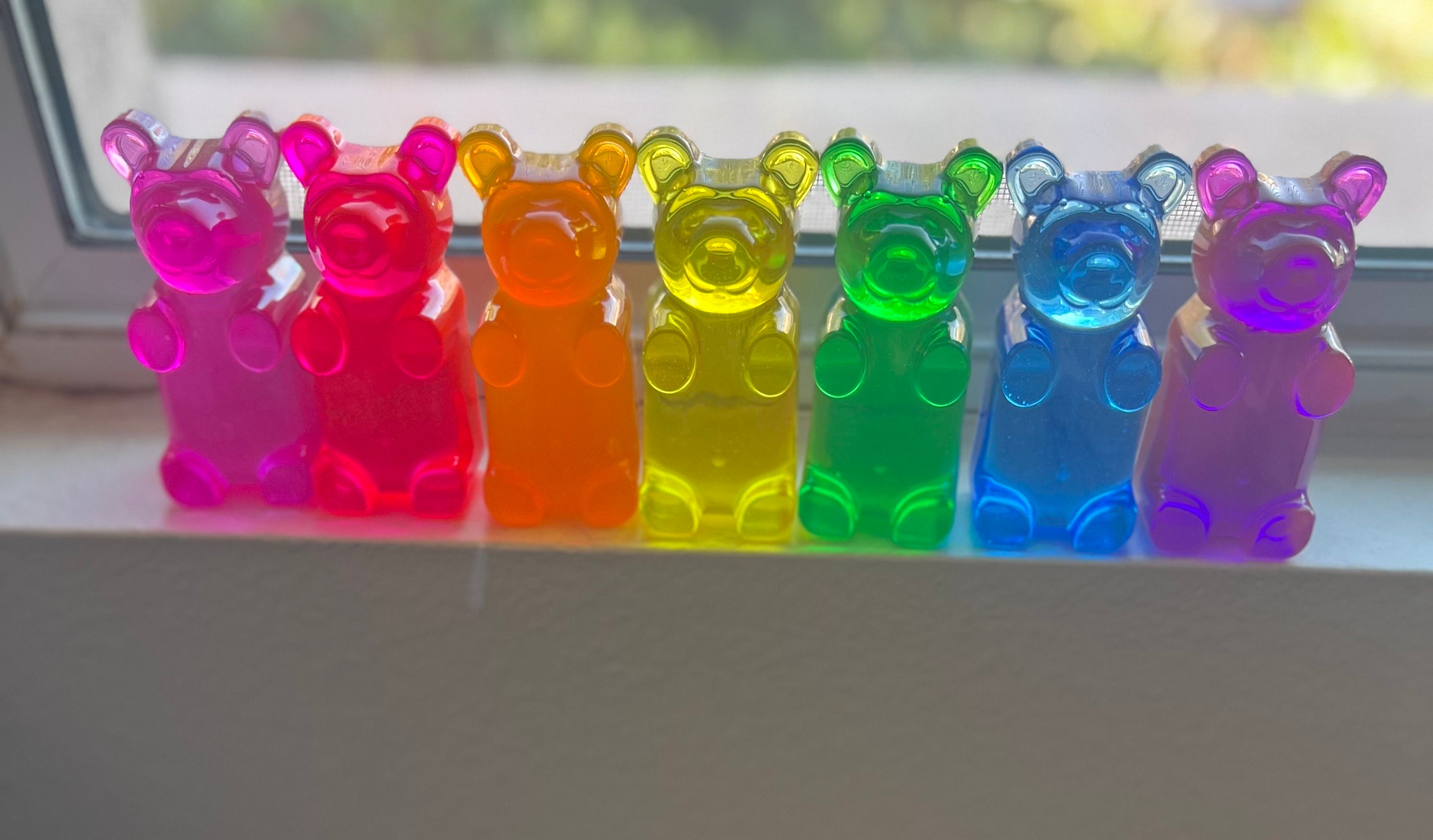 Resin Gummy Bear Epoxy Resin Gummy Bear Set Gummy Bear Statue Epoxy ...