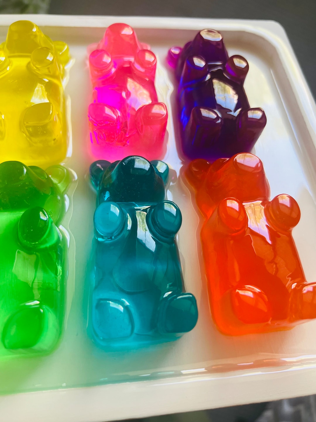 Resin Gummy Bear Art Rainbow Gummy Bear Art Gummy Bear Wall Art 3d ...