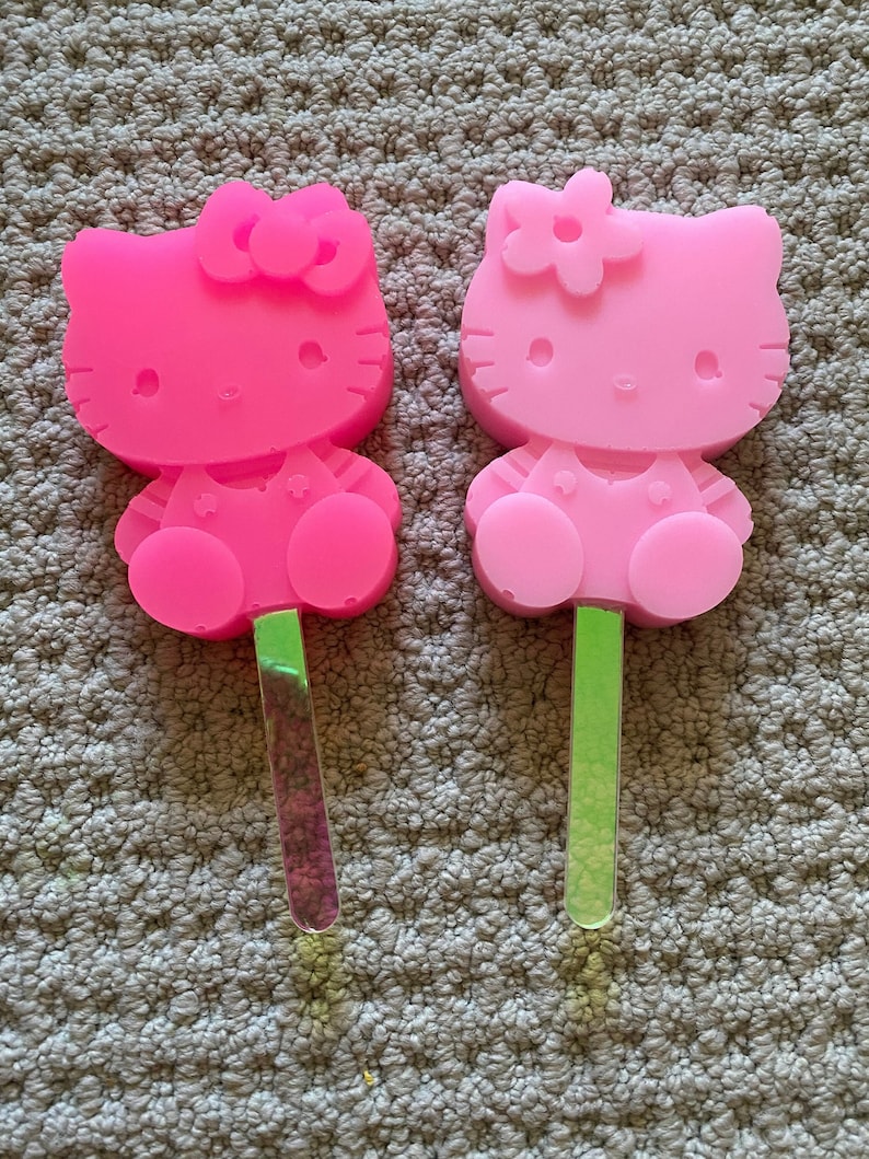 Hello Kitty Magnet Epoxy Resin Popsicle Pop Art Home and Living Home ...