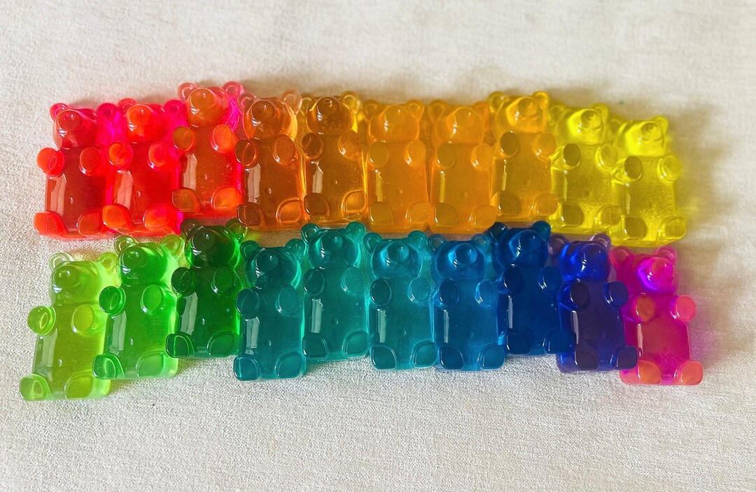 Resin Gummy Bears Gummy Bear Statues Gummy Bear Decor Dopamine Decor ...