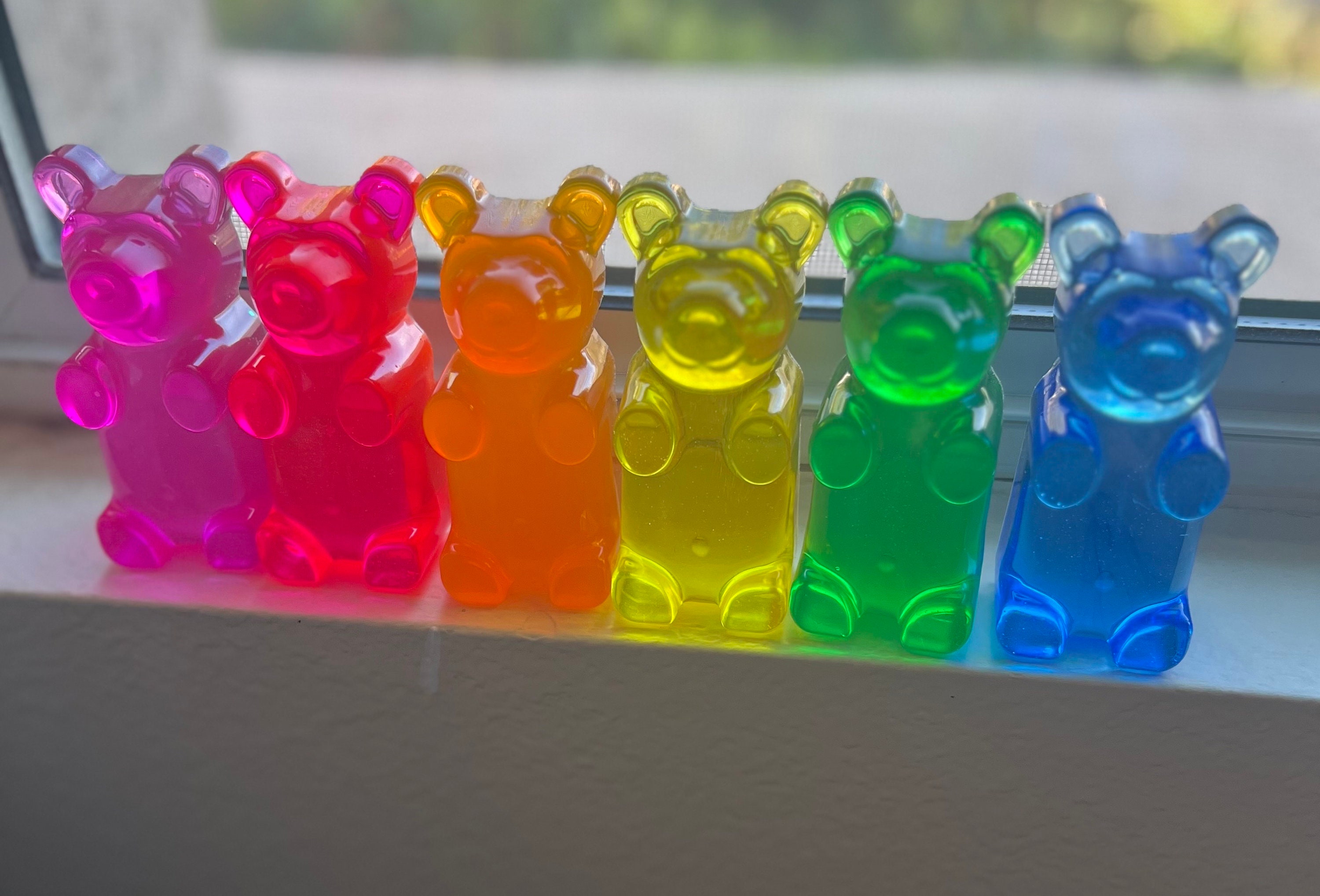 Resin Gummy Bear Epoxy Resin Gummy Bear Set Gummy Bear Statue Epoxy ...