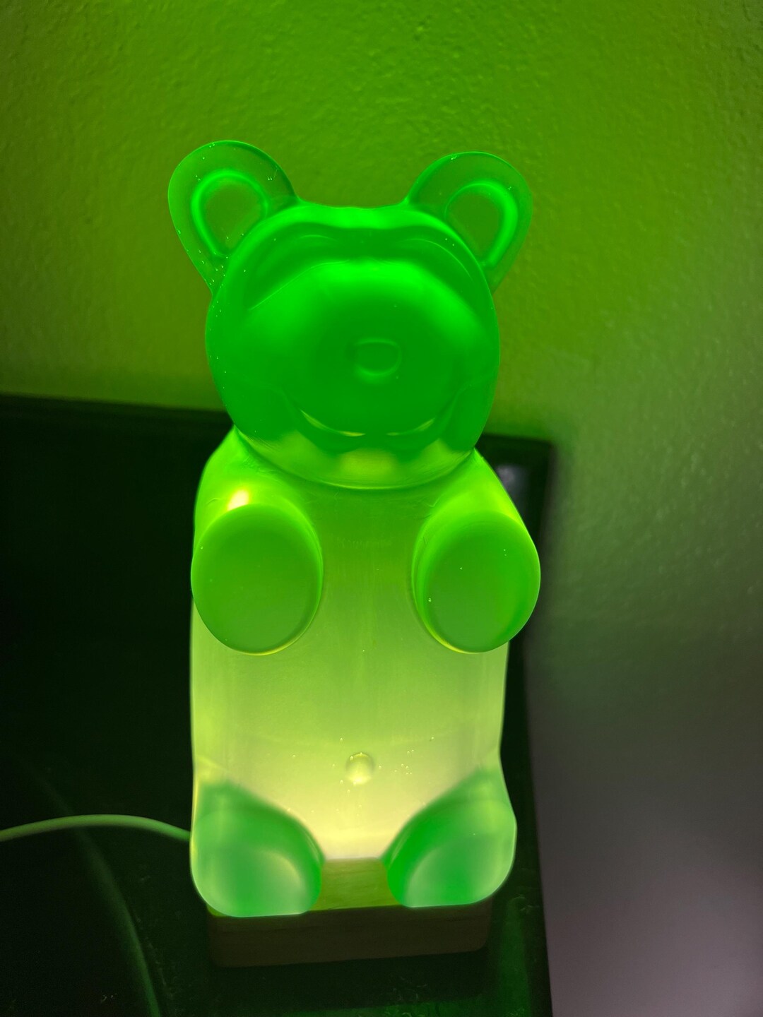 Large Resin Gummy Bear | Gummy Bear Night Light | Light up Gummy Bear ...