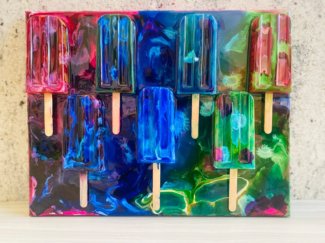 Resin Popsicle Wall Art | Resin Popsicle Wall Decor | Home and Living ...