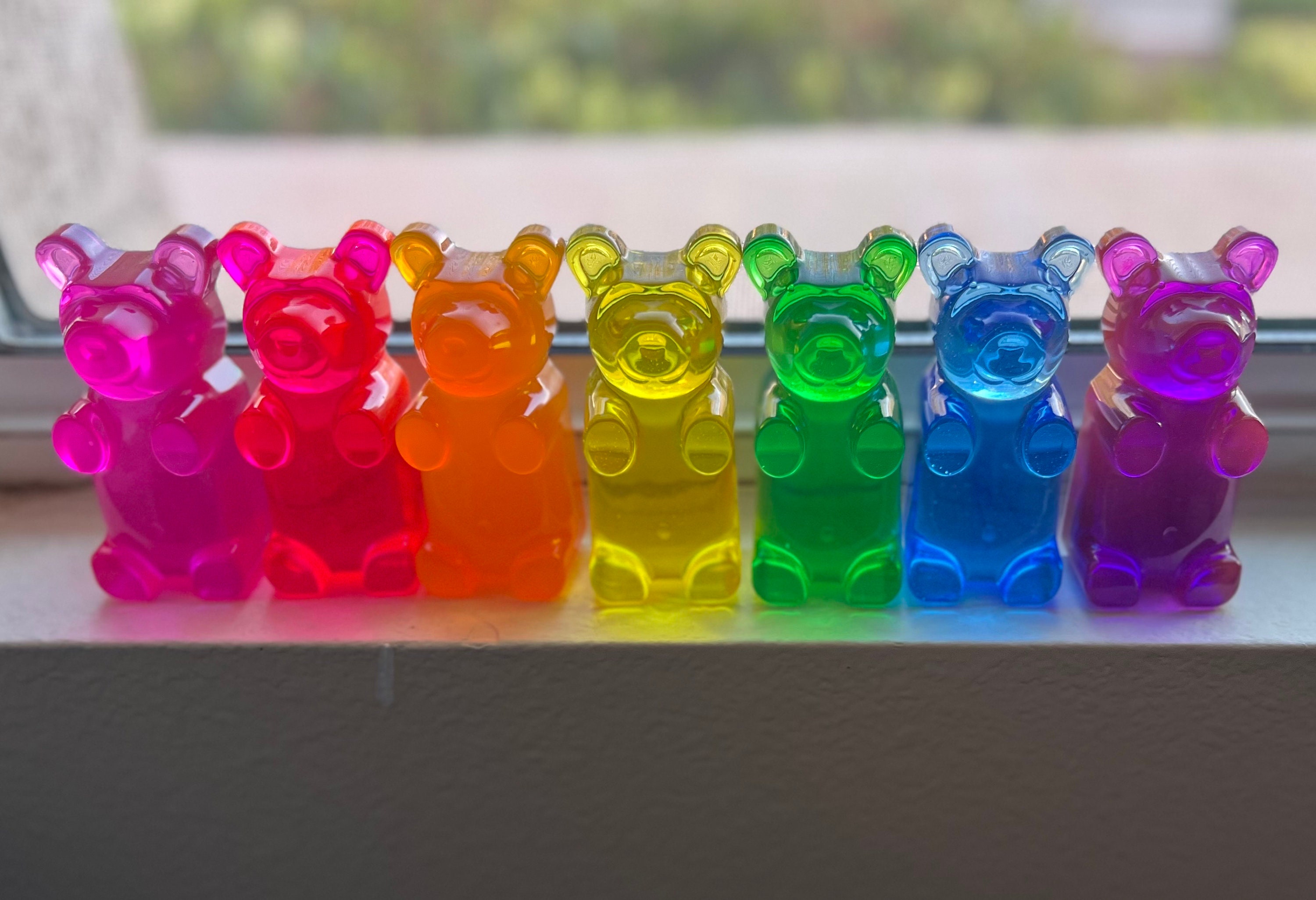 Resin Gummy Bear Epoxy Resin Gummy Bear Set Gummy Bear Statue Epoxy ...