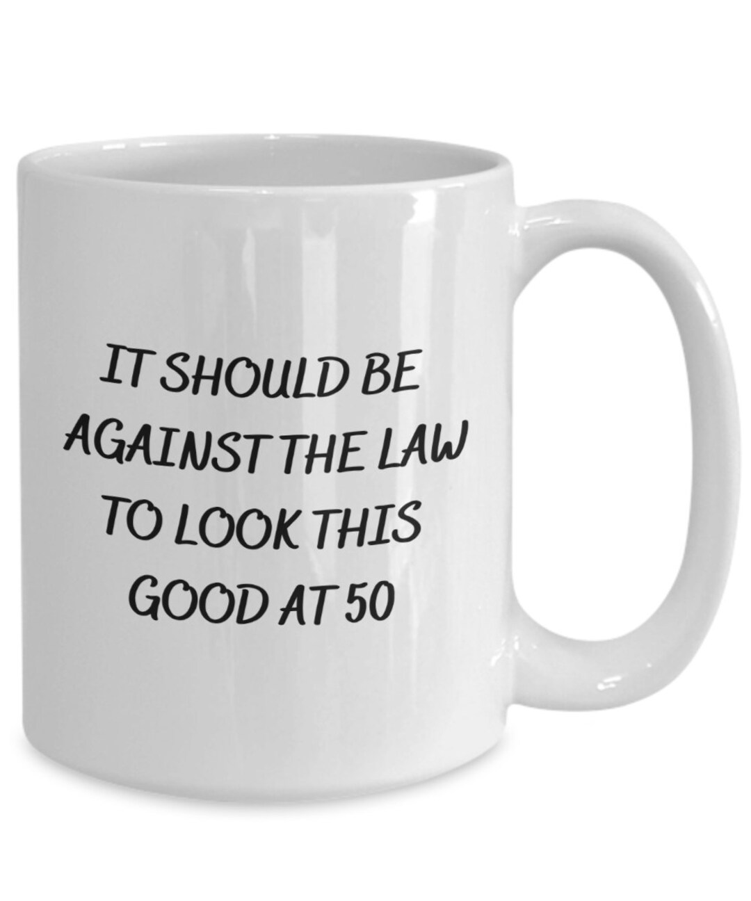 50th Birthday Mug, Funny 50th Birthday, Looking Good at 50 Coffee Cup ...