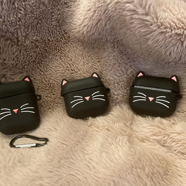 Cat AirPod Case - Etsy