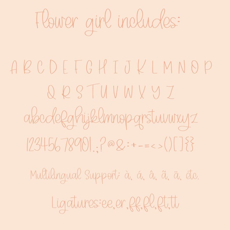Flower Girl, Cute Handwritten Font for Cricut, Cursive Handwriting for ...