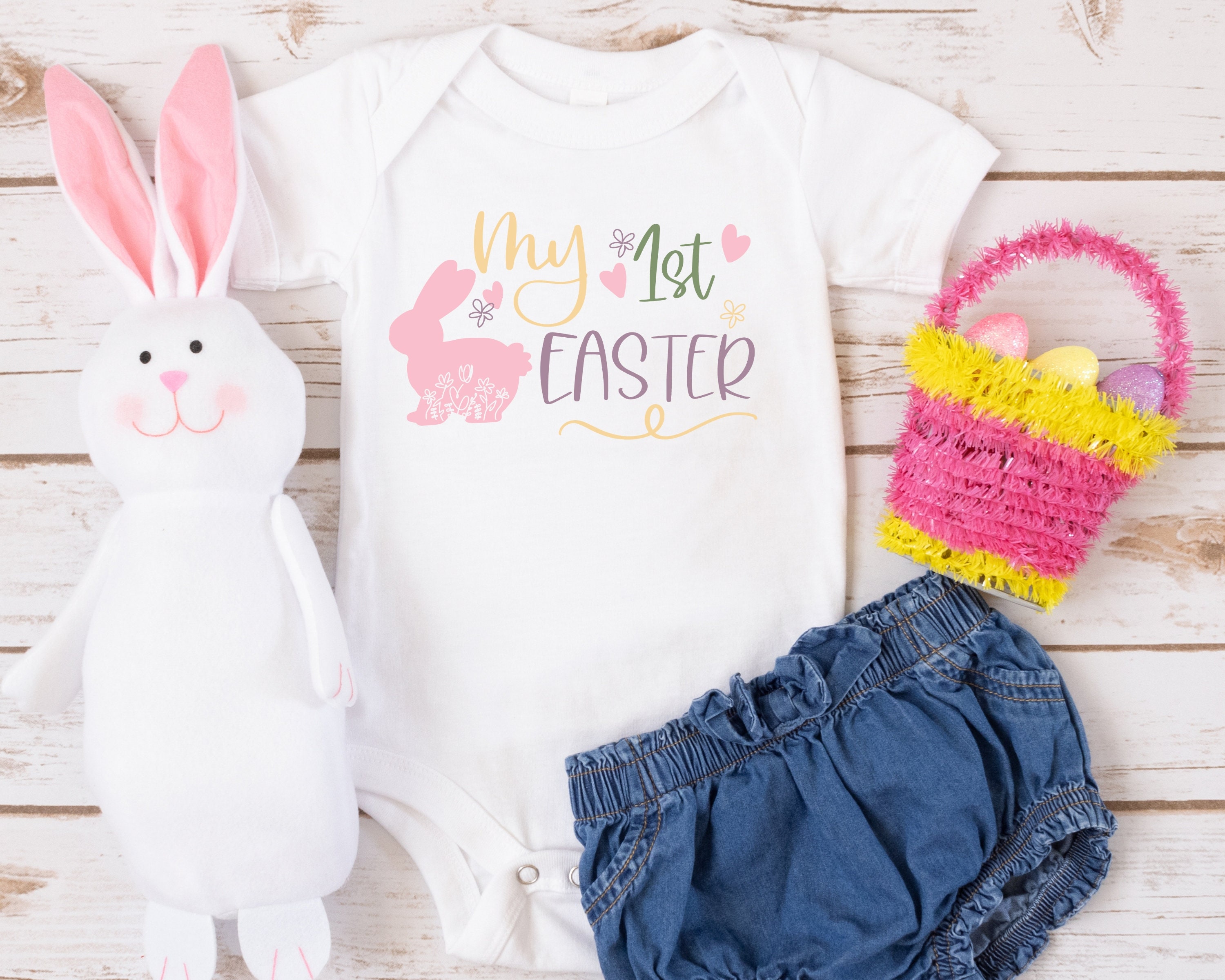 Easter SVG Bundle, Cute Easter Bunny SVG, My First Easter Svg, Easter Basket Tag Svg - Etsy