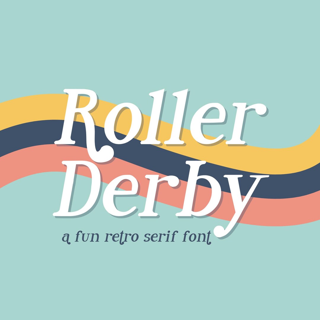 Roller Derby, Fun Retro Handwritten Font for Cricut, Cute Handwriting ...