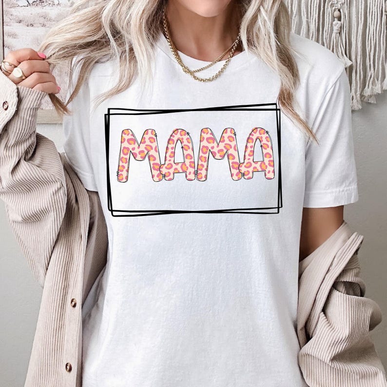 Pink Leopard Print Doodle Letters PNG, Leopard Print Sublimation ...