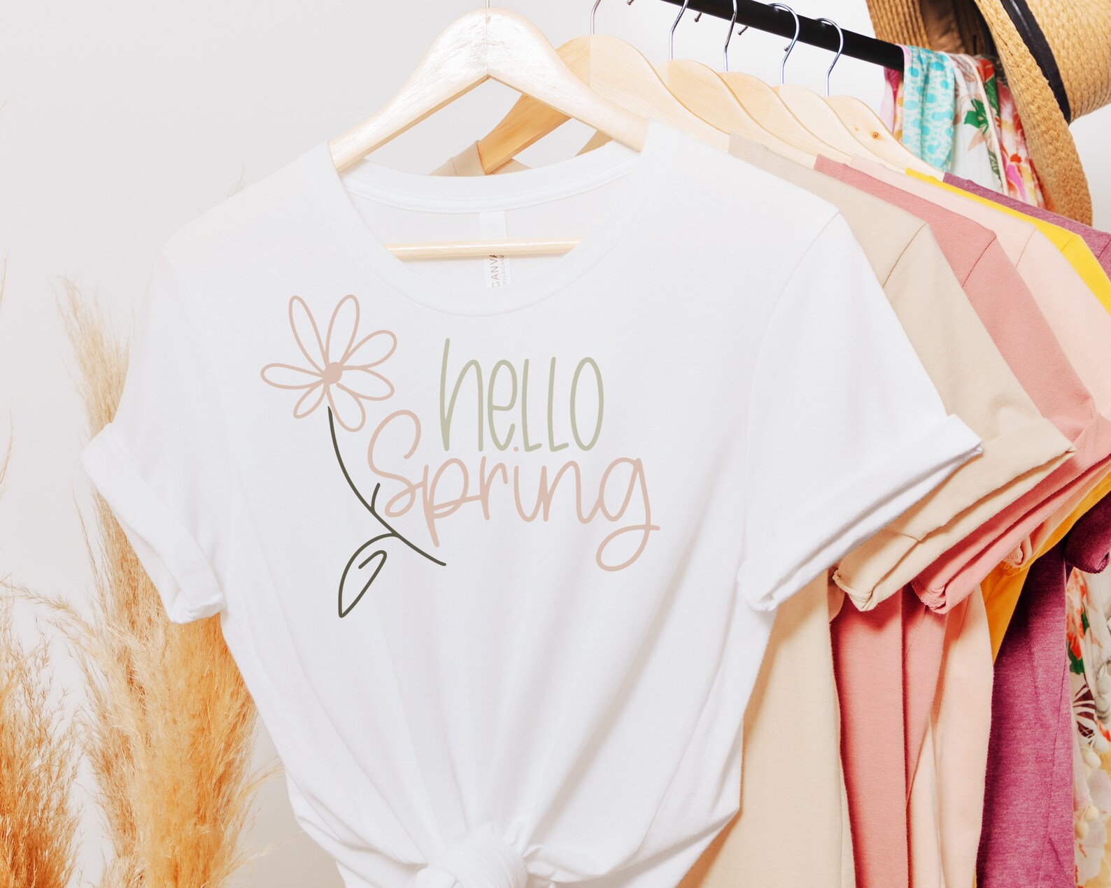 Hello Spring SVG Bundle, Cute Spring SVG, Welcome Spring Clipart ...