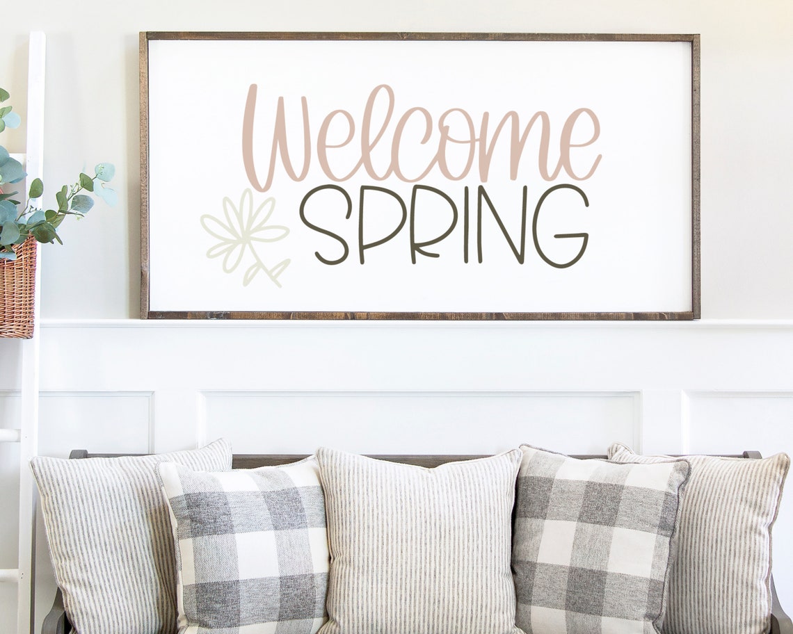 Hello Spring SVG Bundle, Cute Spring SVG, Welcome Spring Clipart ...