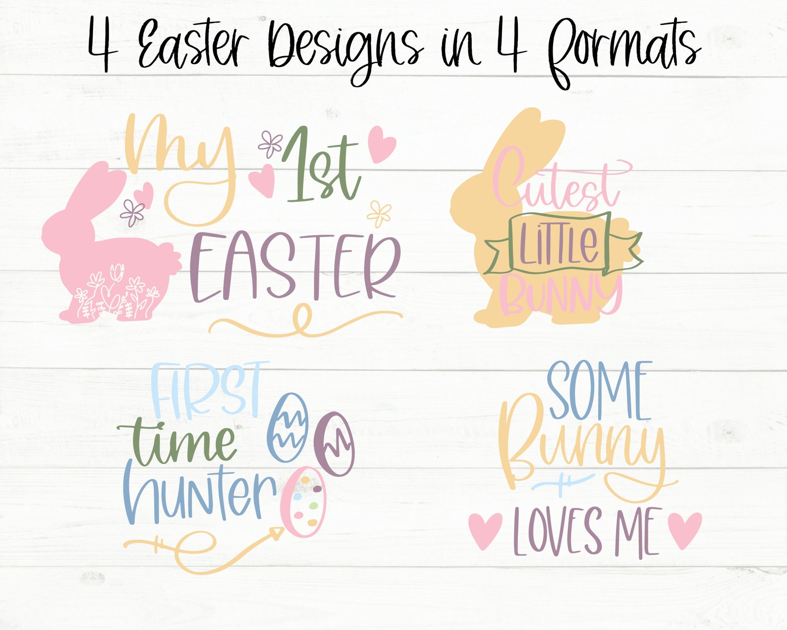 Easter SVG Bundle, Cute Easter Bunny SVG, My First Easter Svg, Easter ...