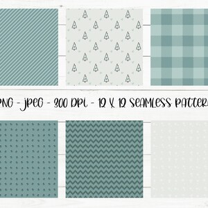 12 Christmas Digital Paper Pack, Seamless Pattern Bundle, Christmas ...