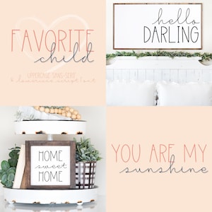 Cute Handwritten Font Bundle for Cricut, Cute Cursive Handwriting for ...