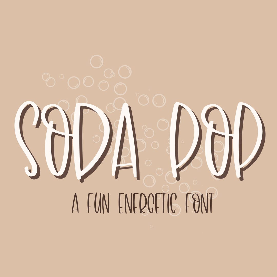 Soda Pop, Cute Handwritten Font for Cricut, Fun Handwriting for ...