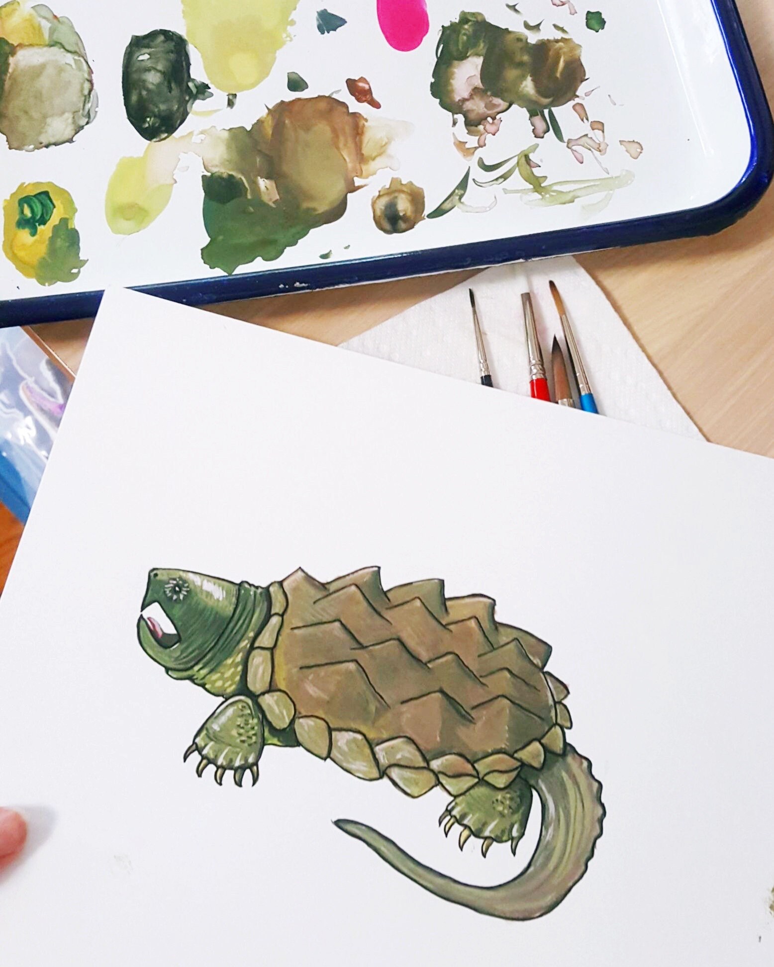 Snapping Turtle Sticker // Animal Sticker // Vinyl Sticker // Reptile ...