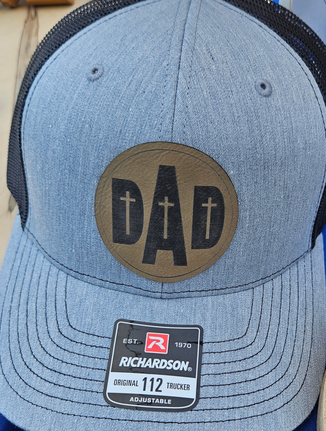 DAD, DAD With Crosses, SVG, Hat Patch, Laser Engraving, Digital ...