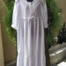 Iris - 100% Cotton Nightgown, Draw String Waist, Lace Edged Neckline ...