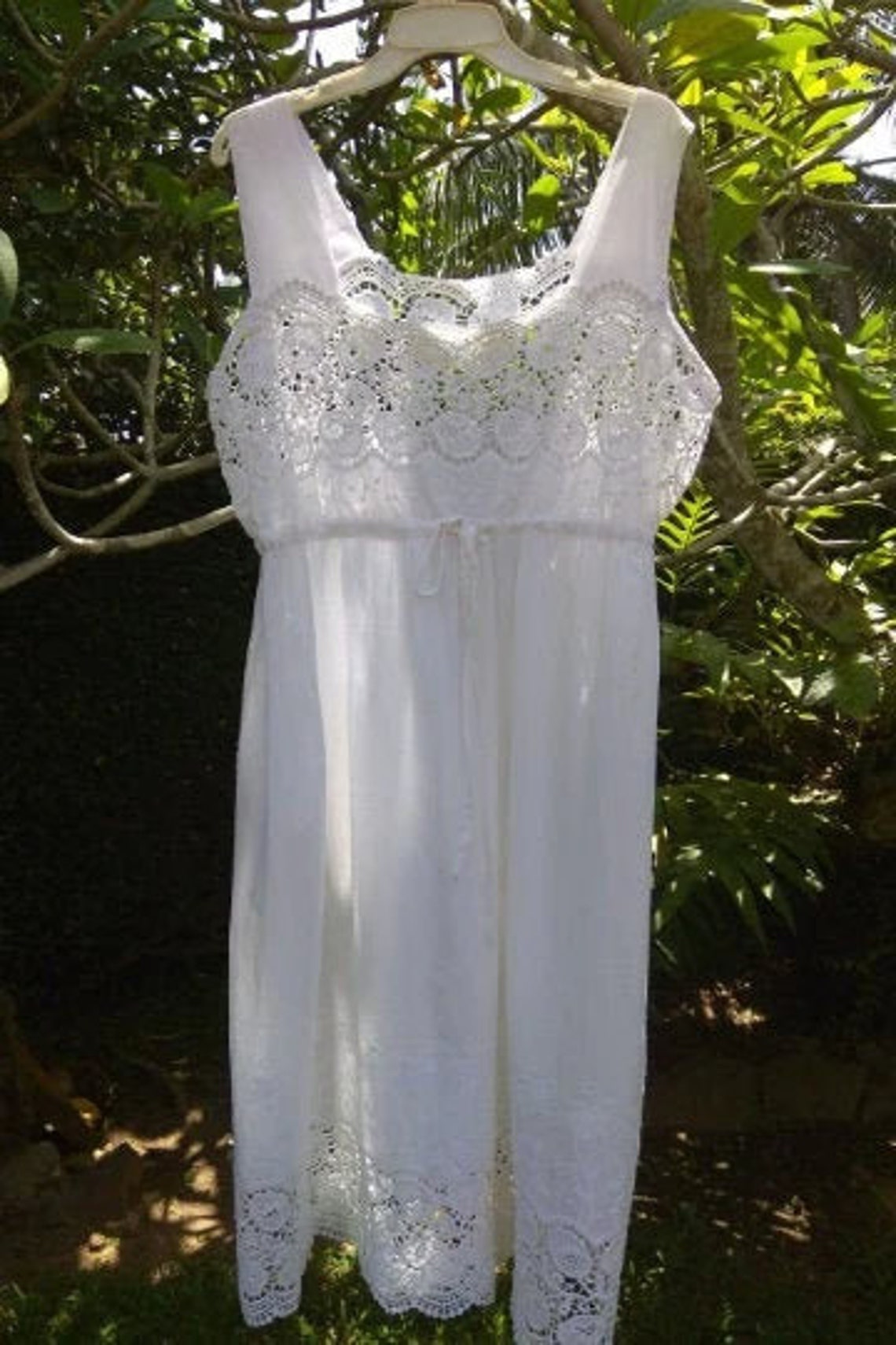 Angela - Nightgown With Embroidered Material - Only Available in the ...