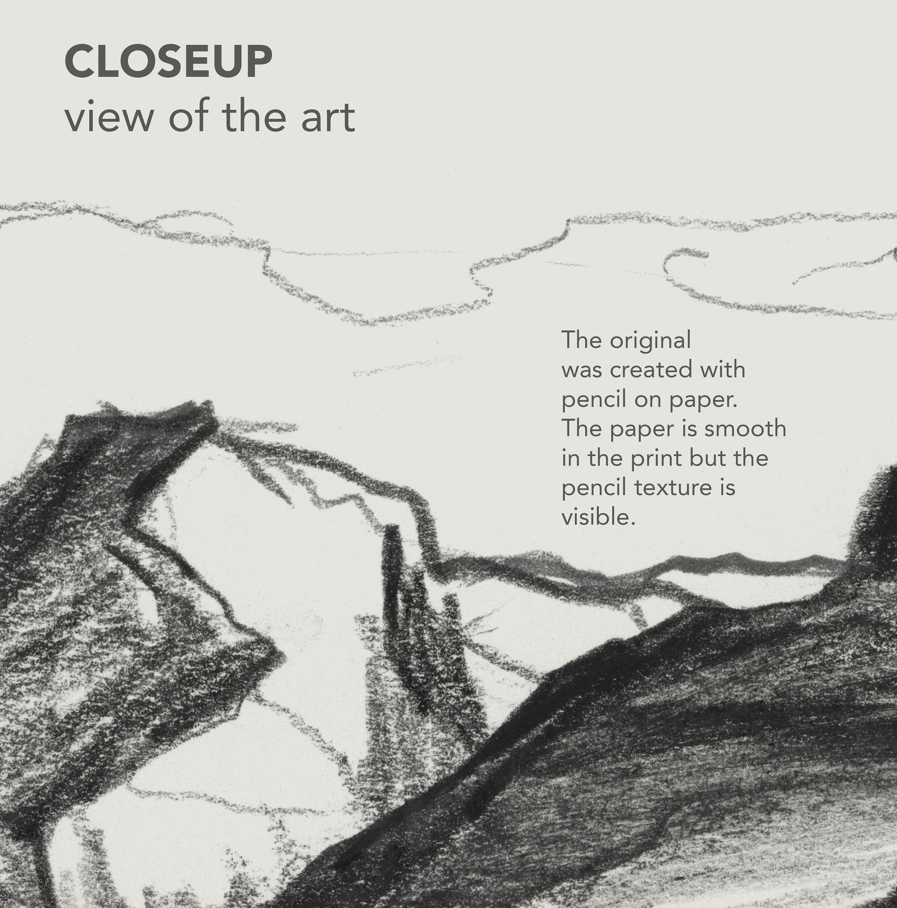 Drawing Colorado Landscape Art Print Landscape Vintage Look Travel Art ...