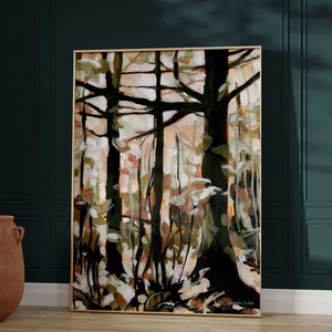 Forest Art Print Tree Art Print Entrance Room, Cabin Decor Nature Lover ...