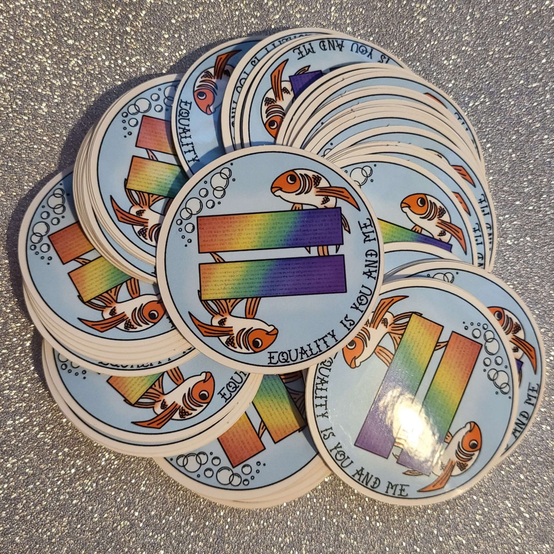 Equality Vinyl Sticker - Etsy