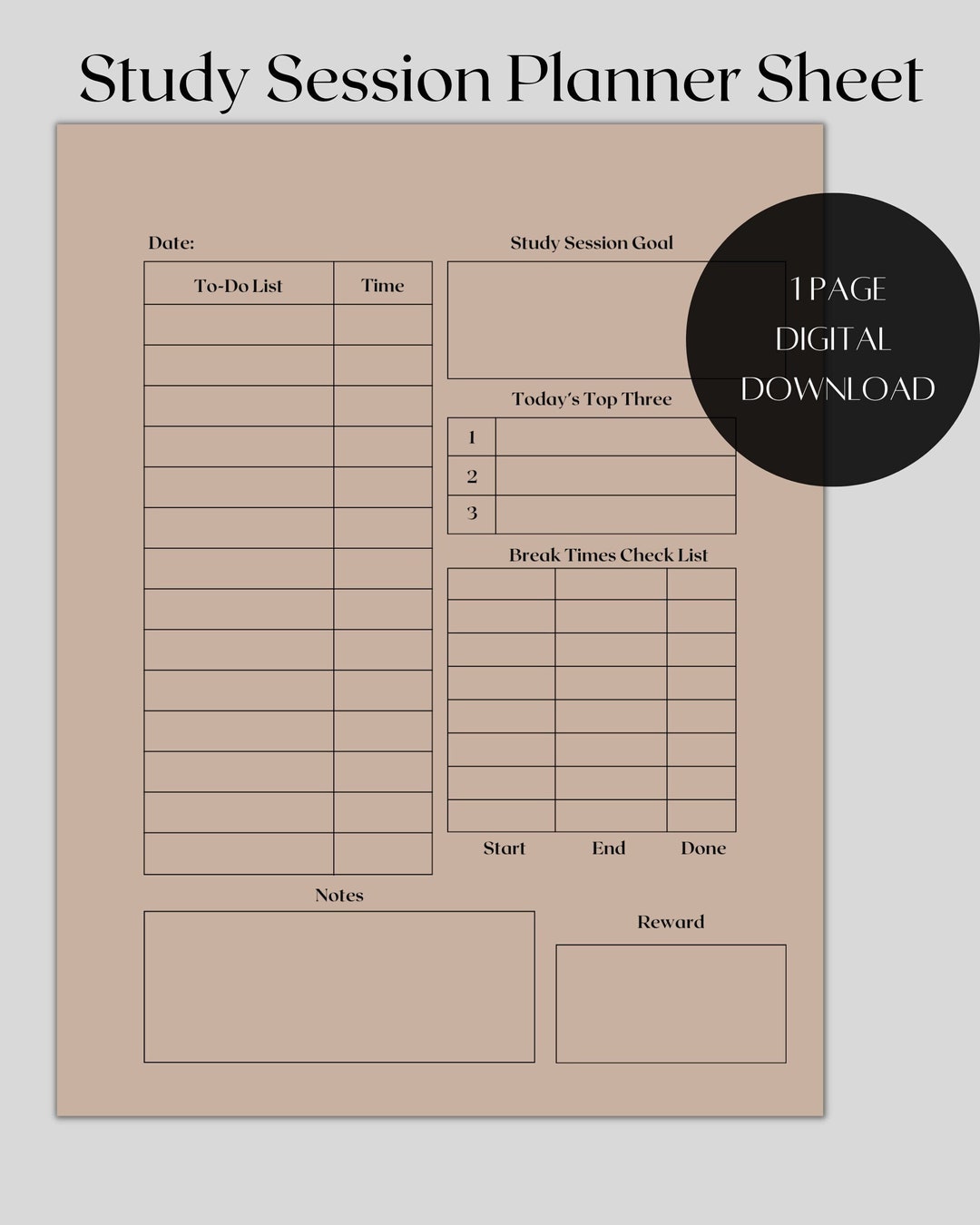 Studying Schedule, Study Digital Planner, Study Planner Goodnote ...