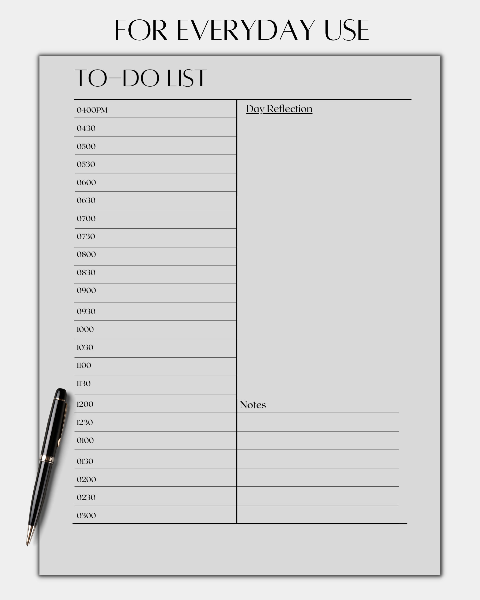 5am Planner, Hourly Planner for Ipad, Daily Planner Prints, Undated ...