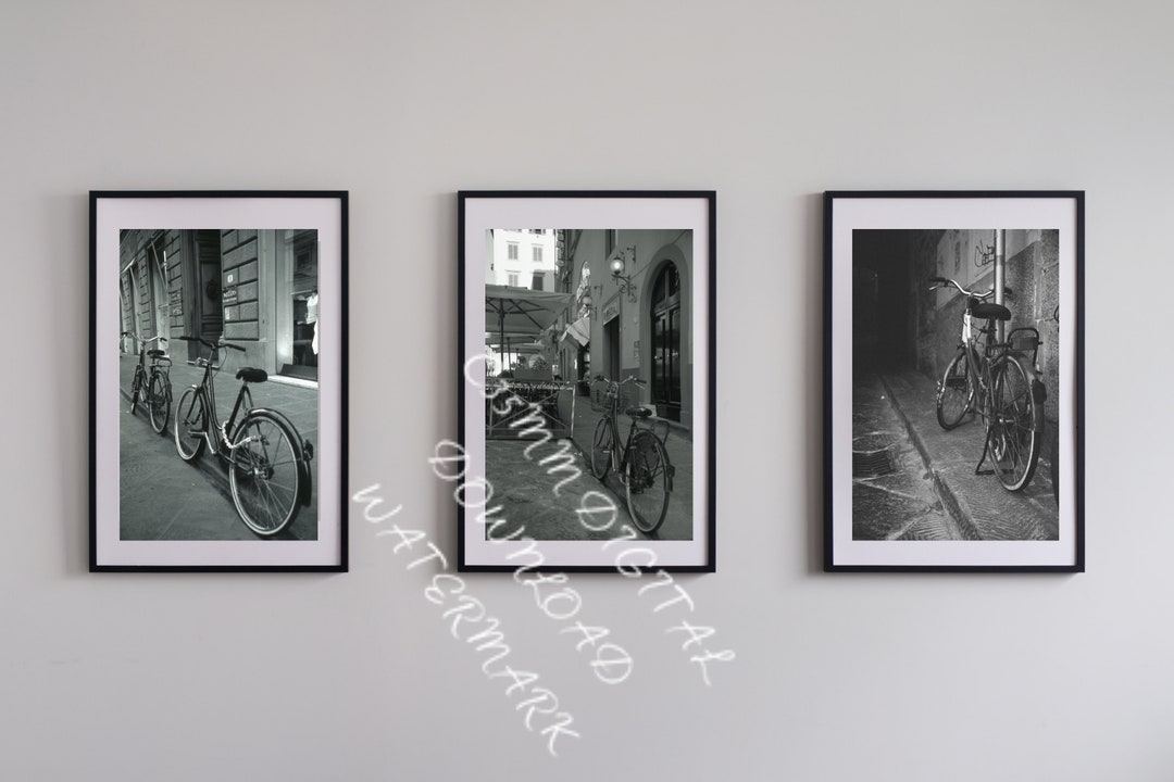 Photos of Italian Bikes Trio Printable Original Wall Art - Etsy