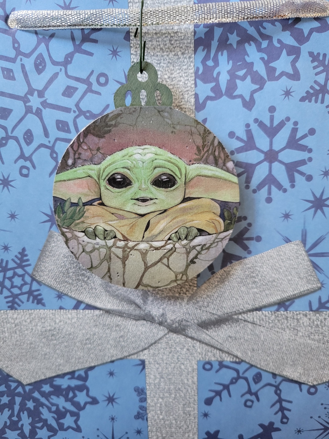 Mandalorian Grogu Comic Book Tree Ornament - Etsy