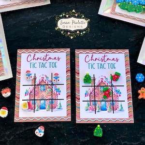 Christmas Tic Tac Toe Gift Set, Holiday Party Favors, Teacher Student ...