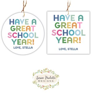 Back to School Tags, Have A Great School Year Tag Set, Meet the Teacher ...