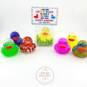 Easter Class Gifts, Gummy Ducks, Squishy Party Favors, Easter Basket ...