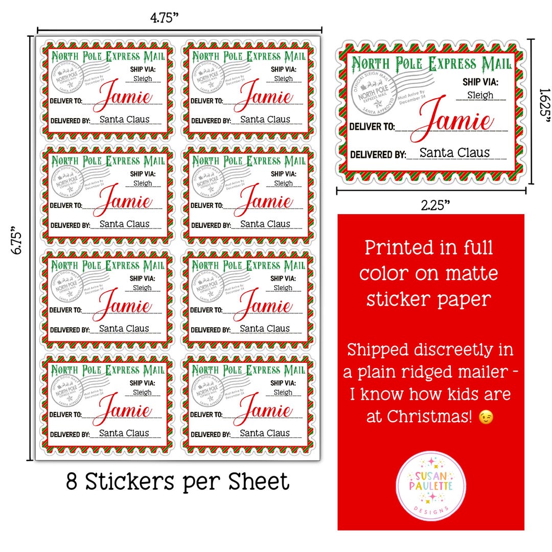 From Santa Stickers, Personalized Labels From Santa, to From Labels ...