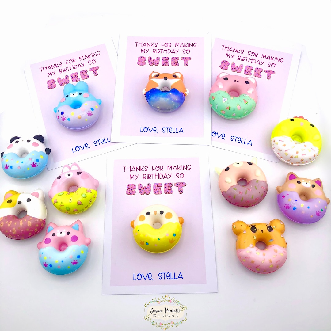 Donut Birthday Party Favors, Doughnut Classroom Birthday Gifts for Kids ...
